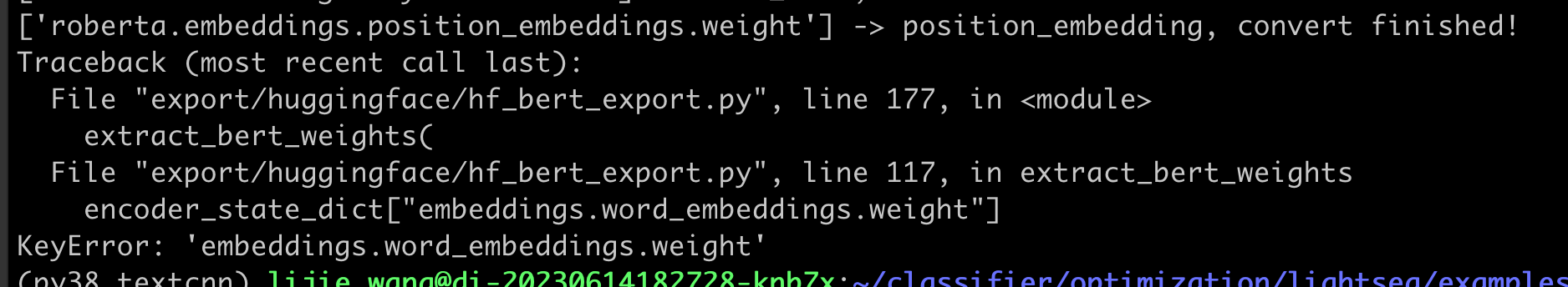 how to resolve xlm-roberta convert fail · Issue #520 · bytedance/lightseq · GitHub