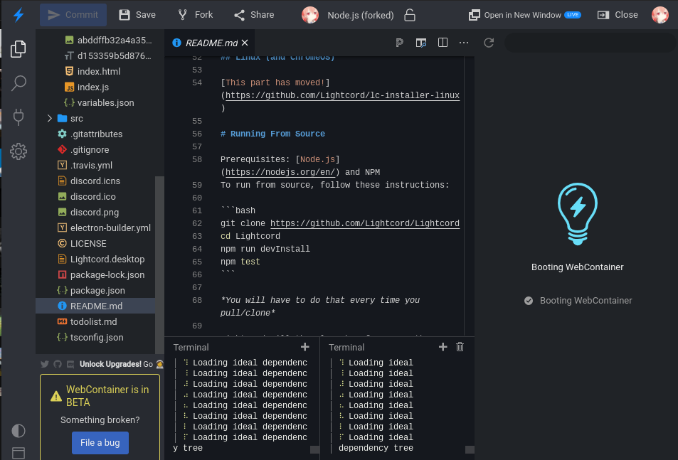 Npm install broken · Issue #280 · stackblitz/webcontainer-core · GitHub
