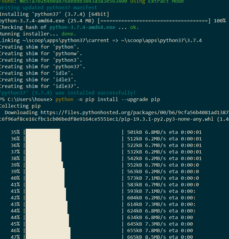 更新 Pip 时出错找不到 Pythonexe · Issue 43 · Neoleepilot · Github