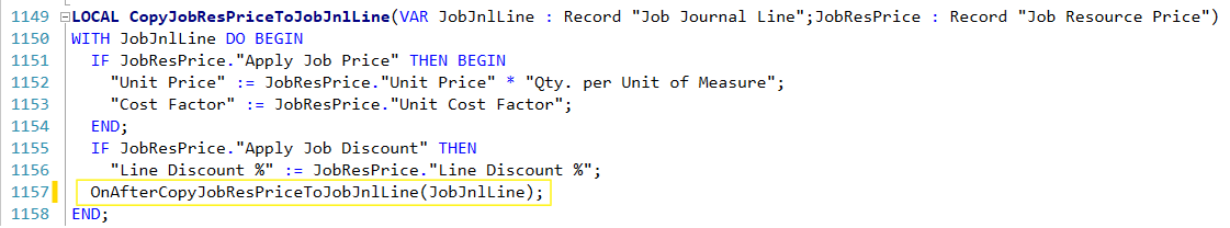 [Event Request] Codeunit 7000 "Sales Price Calc. Mgt.", OnAfterCopyJobResPriceToJobJnlLine ...