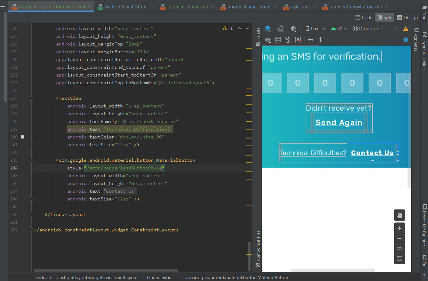 [MaterialButton] Theming all TextButtons using borderlessButtonStyle · Issue #2281 · material ...