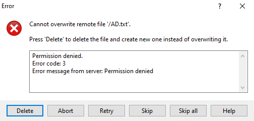Permission Denied when uploading a file via SFTP · Issue #402 · winfsp ...