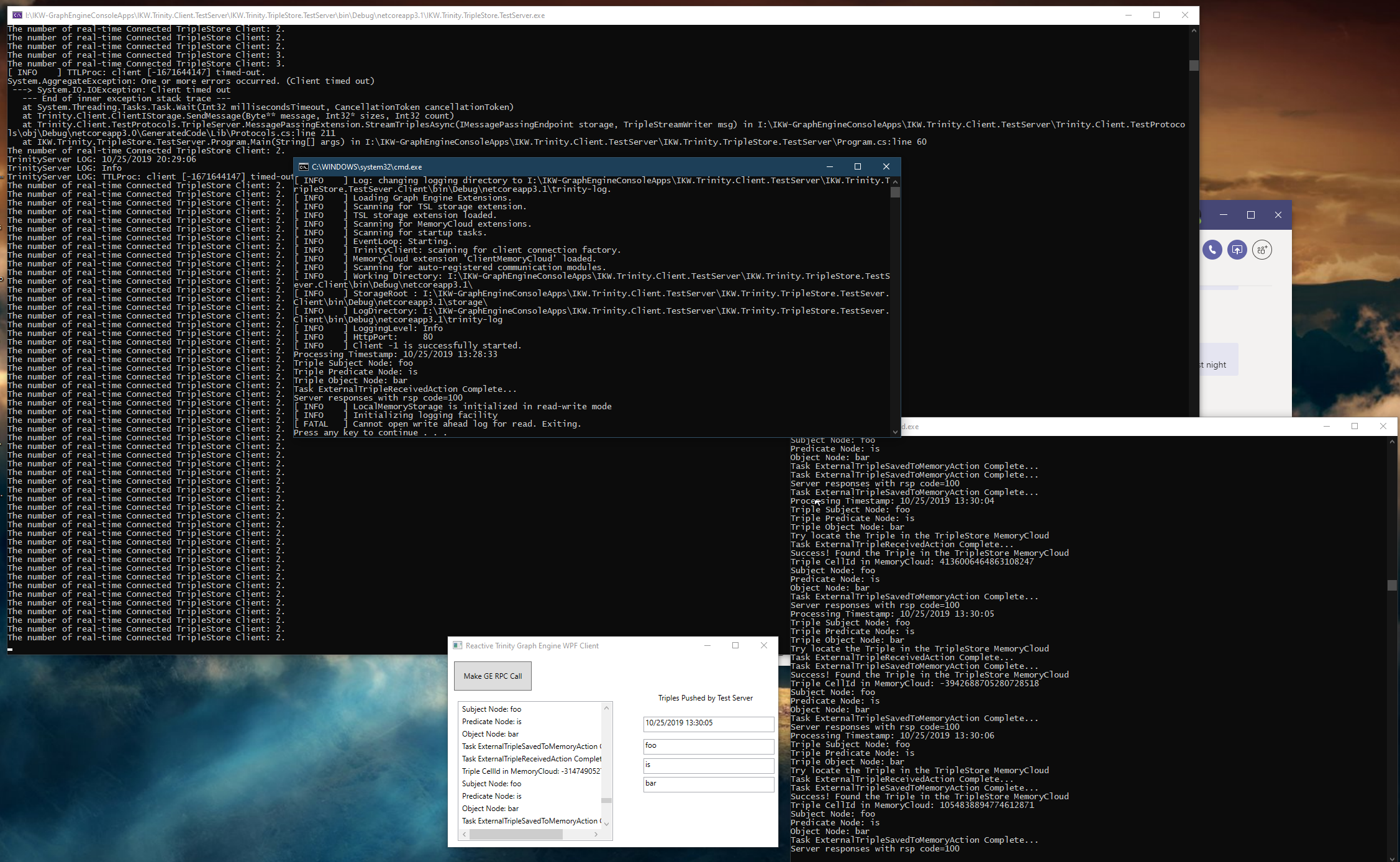 Problem with running multiple Client · Issue #304 · microsoft/GraphEngine · GitHub