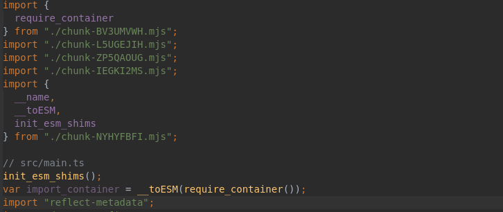 Error [ERR_REQUIRE_ESM]: require() of ES Module and wrong position of import · Issue #608 ...