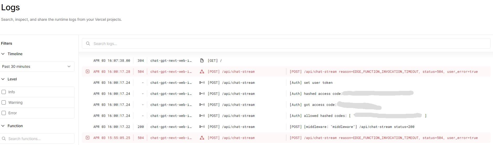 昨天还能用，今天发送任何信息都是报错“出错了，稍后重试吧” · Issue #408 · ChatGPTNextWeb/NextChat · GitHub