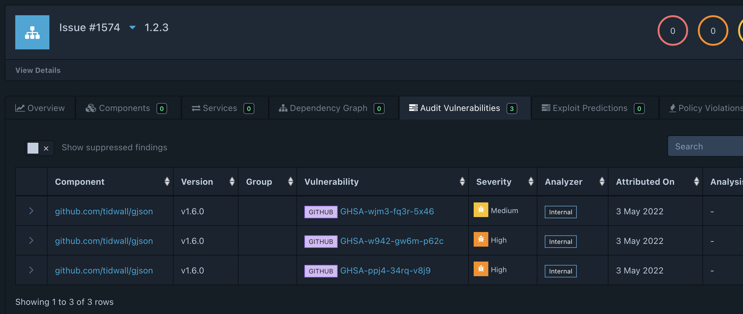 Go Versions Are Not Comparable · Issue #1574 · DependencyTrack/dependency-track · GitHub