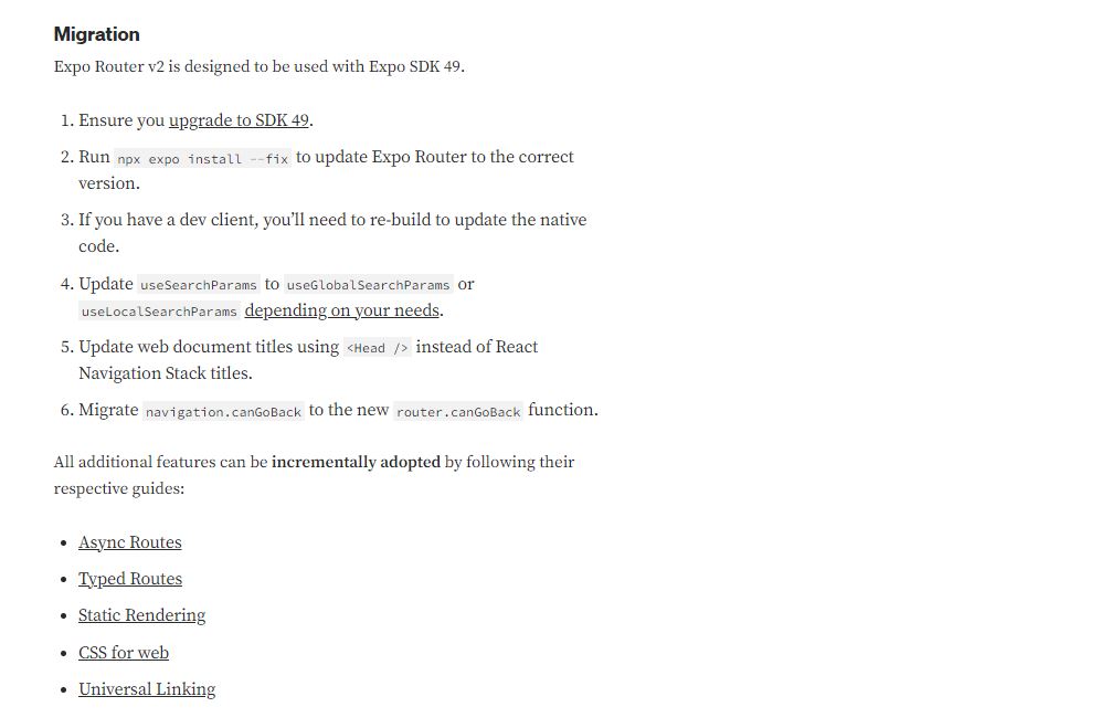 [expo-router-v2 demo app / instructions unclear] Expo SDK 48 version ...