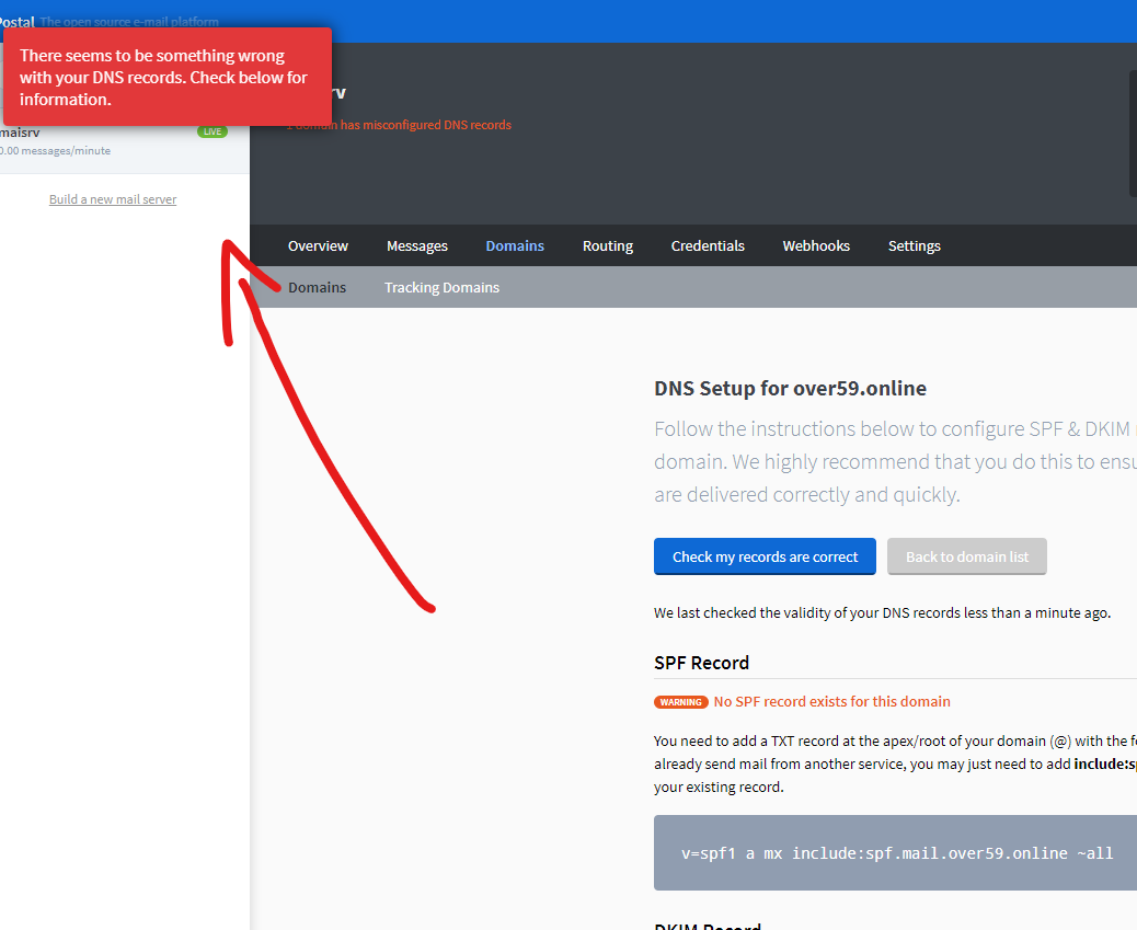postal dns check error & postal_worker => Exit 1 · Issue #1965 · postalserver/postal · GitHub