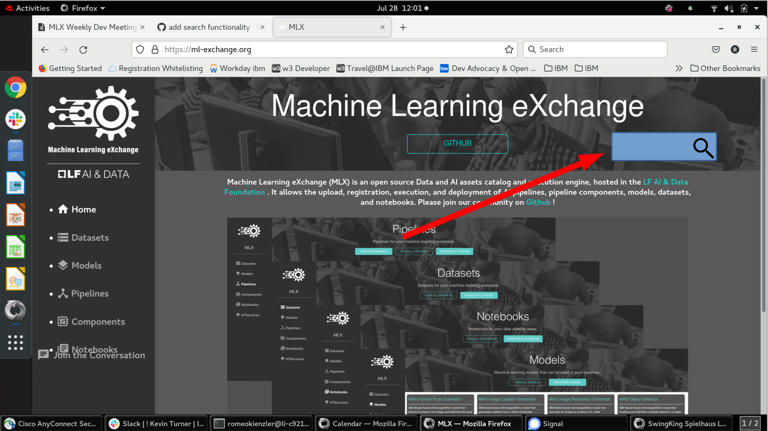 Add search functionality to UI · Issue #166 · machine-learning-exchange/mlx · GitHub