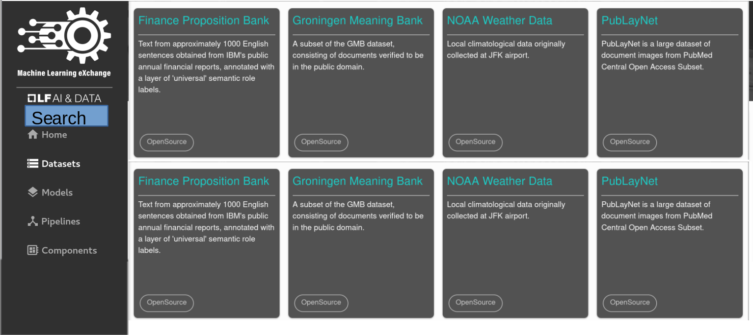 UX enhancement for MAX/DAX - restructuring of UI · Issue #168 · machine-learning-exchange/mlx ...