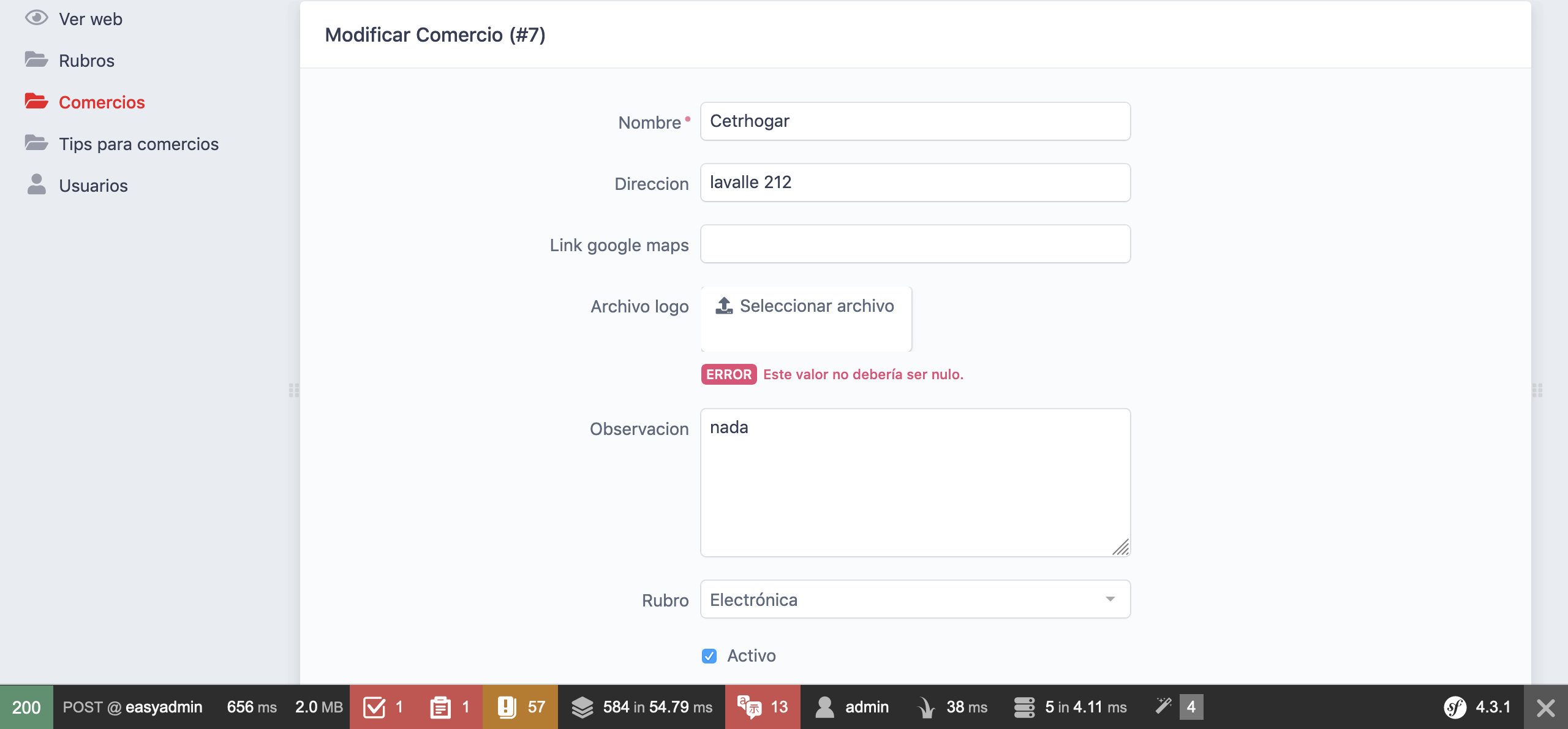 Validators Perform Always · Issue 2759 · Easycorpeasyadminbundle · Github