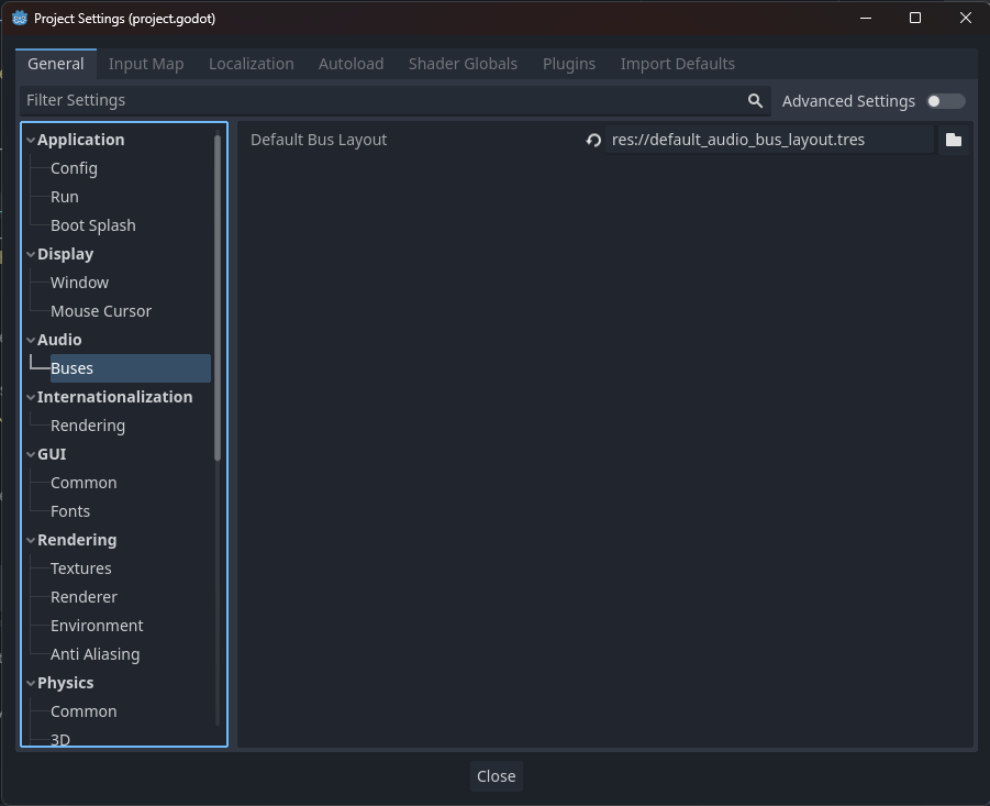 Enable Audio Input option not showing in Project Settings > Audio · Issue #76032 · godotengine ...