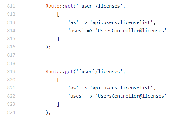 Duplicate API route · Issue #8624 · snipe/snipe-it · GitHub