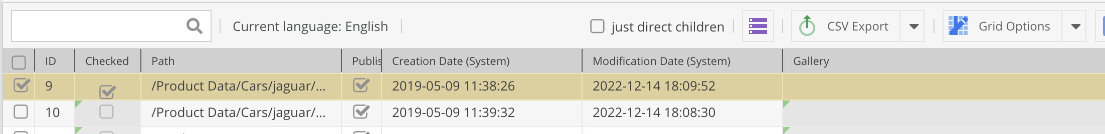 [Bug]: Checkbox in grid moves down by selection. If a class has a checkbox field, editing will ...