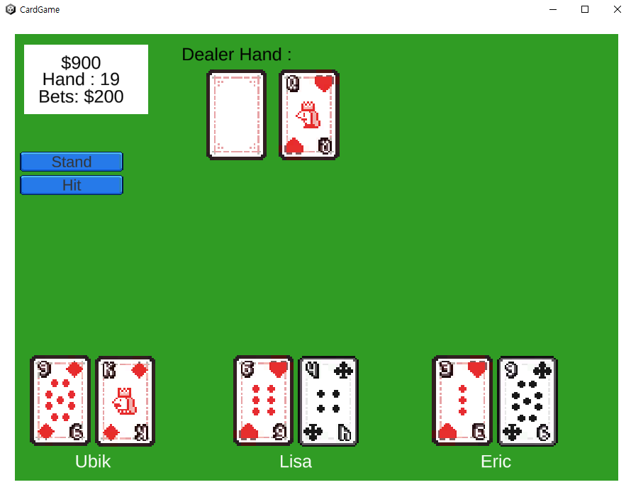GitHub - novaeric0426/BlackJackClient: 3인 멀티플레이어 블랙잭 게임