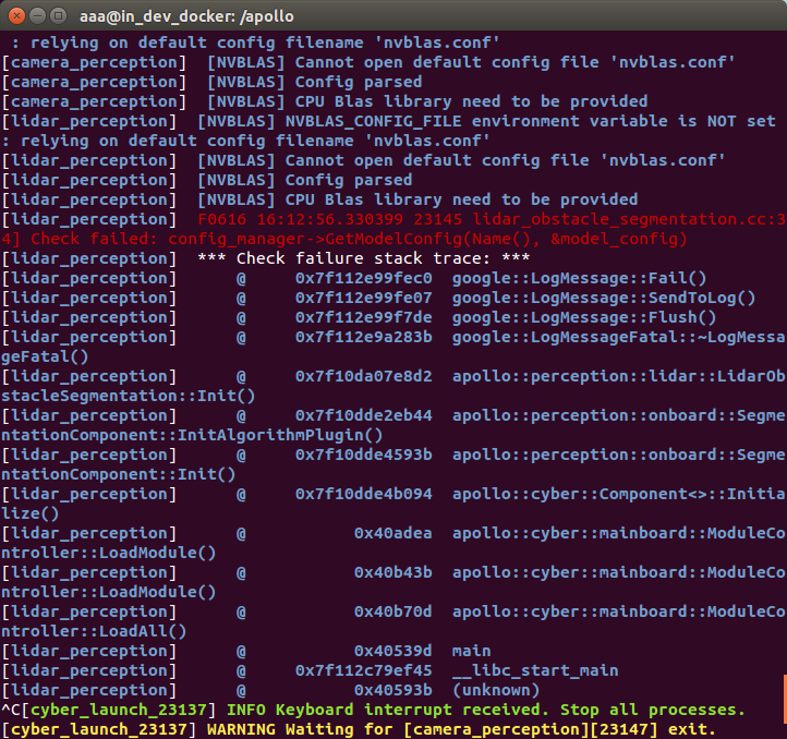 lidar_perception can't work in 5.0.0 · Issue #11469 · ApolloAuto/apollo · GitHub