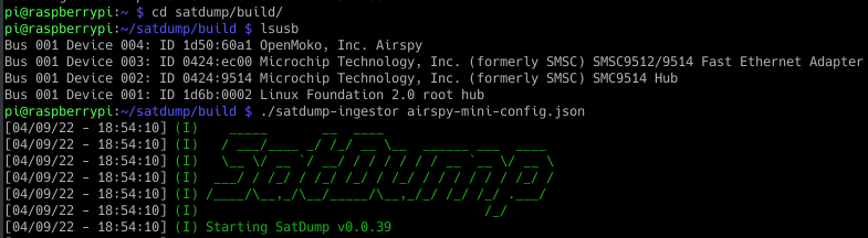 Airspy doesn't work with satdump-ingestor on Raspberry Pi · Issue #106 ...