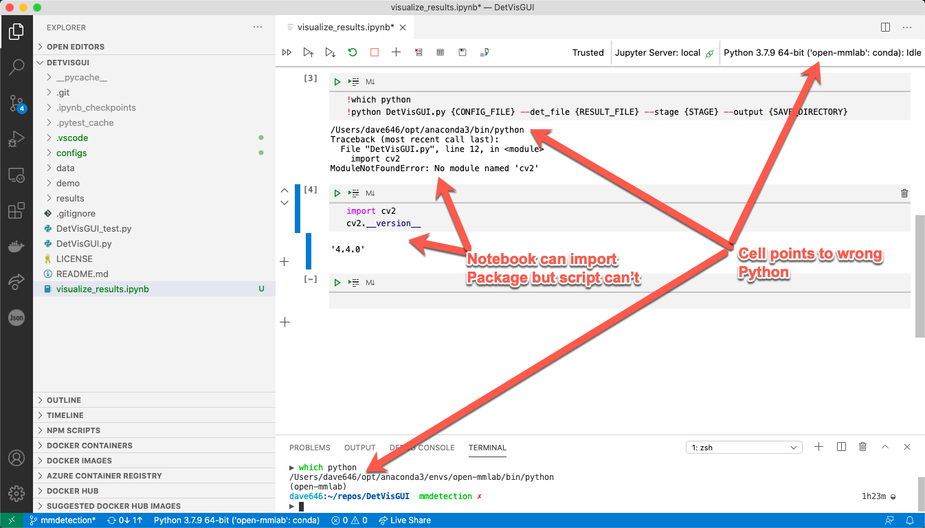 Jupyter Notebook Does Not Execute python Or run In The Selected Conda 