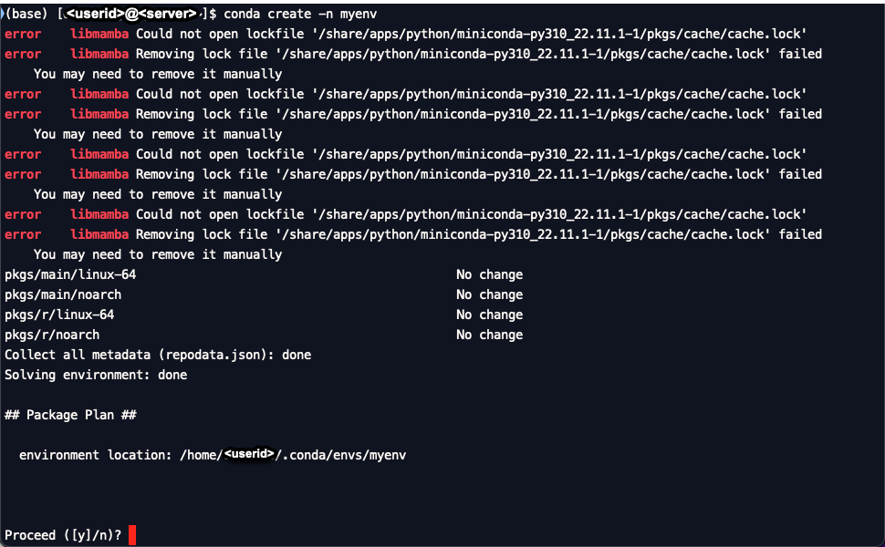 Error libmamba Could not open lockfile · Issue #116 · conda/conda-libmamba-solver · GitHub
