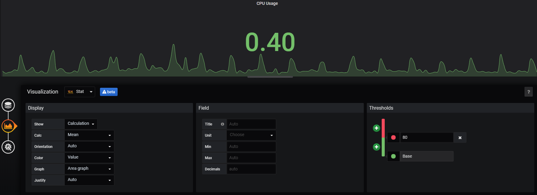 Graph on the Stat panel not showing properly · Issue #21818 · grafana/grafana · GitHub