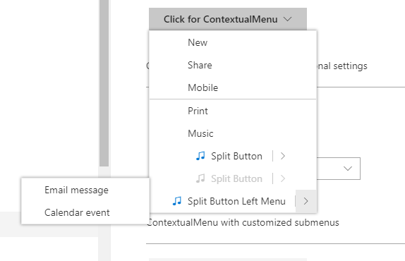 Contextual Menu: Revert Split Button Alignment to Previous Left Aligntment by chang47 · Pull ...