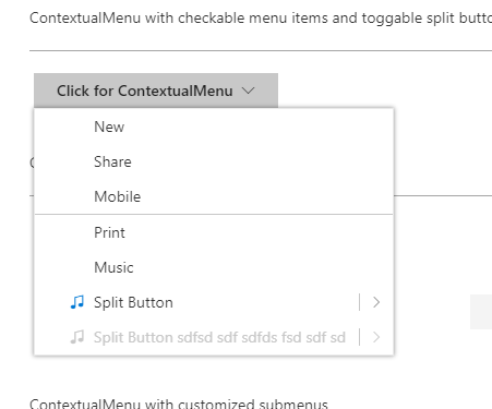 Contextual Menu: Revert Split Button Alignment to Previous Left Aligntment by chang47 · Pull ...