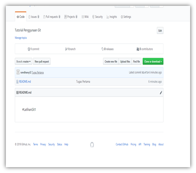 GitHub - ramdhansy12/Gitlatihan1: Tutorial Penggunaan Git