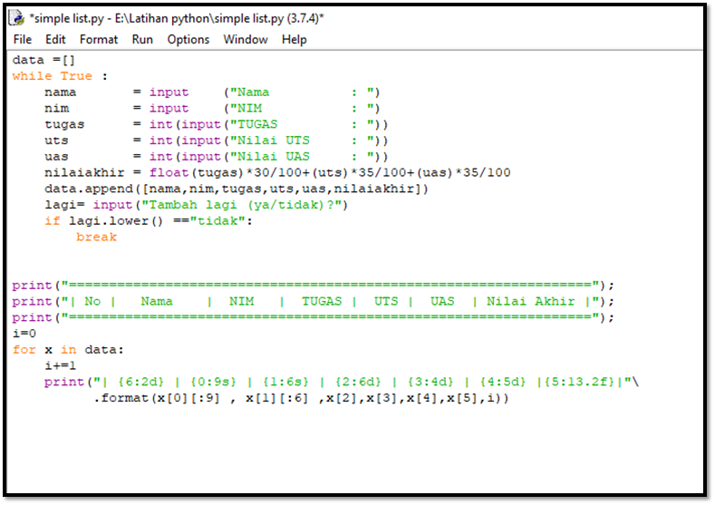 GitHub - ramdhansy12/Praktikum4-LIST-: Membuat data ke dalam sebuah ...