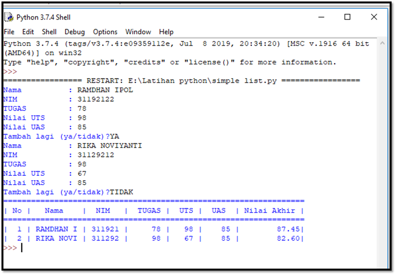 GitHub - ramdhansy12/Praktikum4-LIST-: Membuat data ke dalam sebuah list dengan menggunakan ...