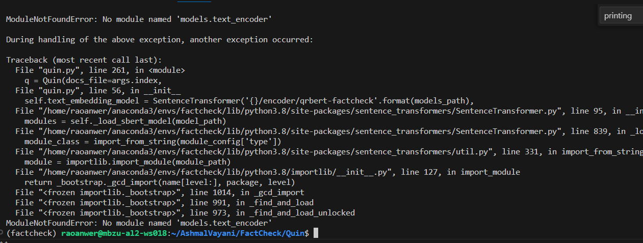 ModuleNotFoundError: No module named 'models.text_encoder' · Issue #12 · algoprog/Quin · GitHub