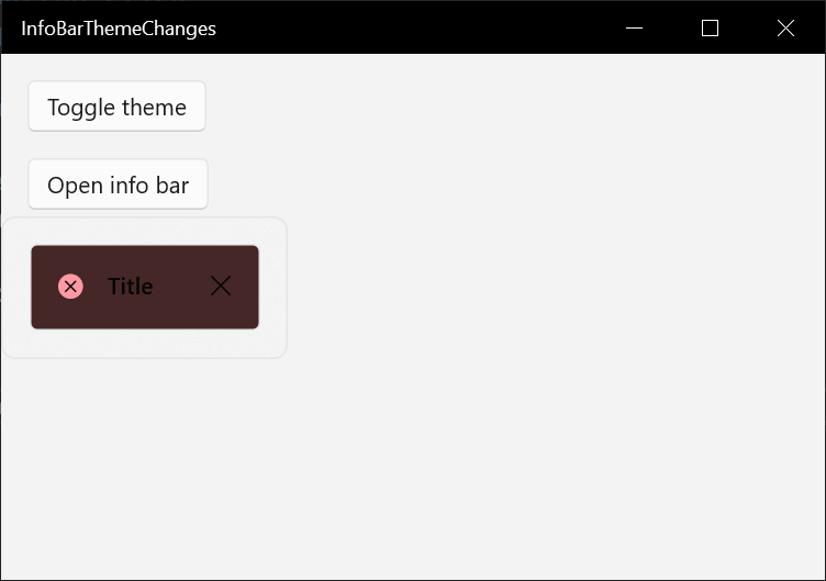 InfoBar: Some colors don't update when the theme is changed · Issue #7807 · microsoft/microsoft ...