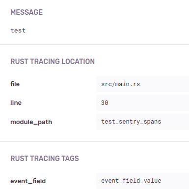 tracing: added fields don't show up in Sentry · Issue #440 · getsentry/sentry-rust · GitHub