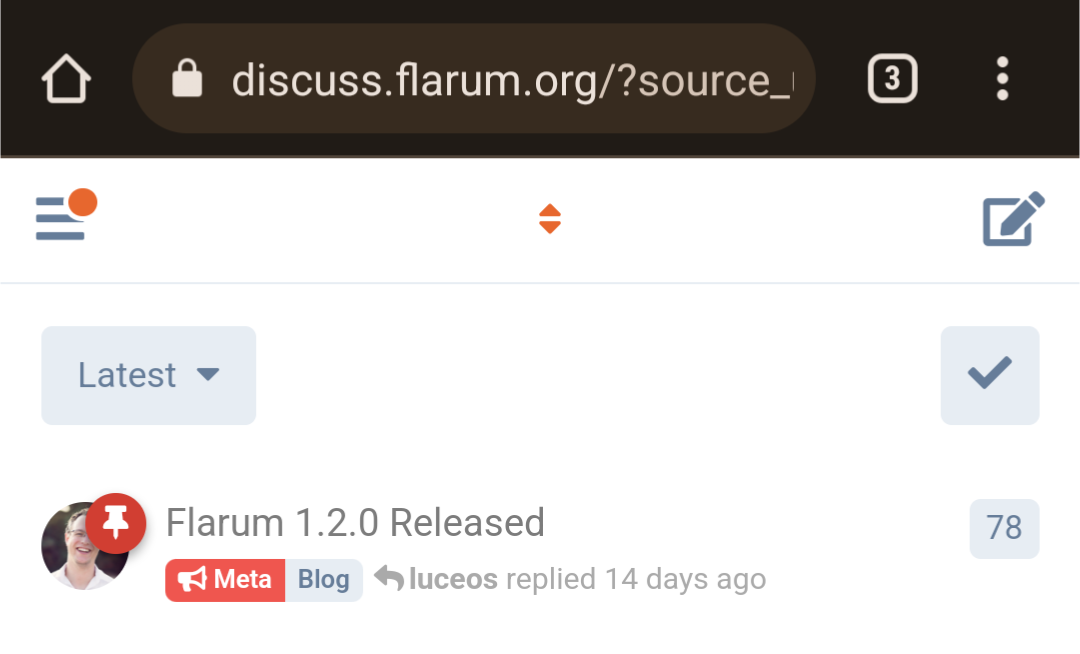 The title of the navigation bar is disappear · Issue #3415 · flarum/framework · GitHub