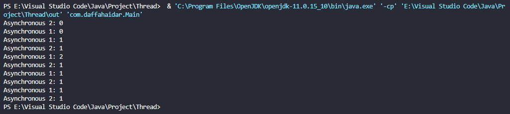 GitHub - daffahaidar/java-thread: Tugas GSLC Mobile Object Oriented Programming Sesi 7