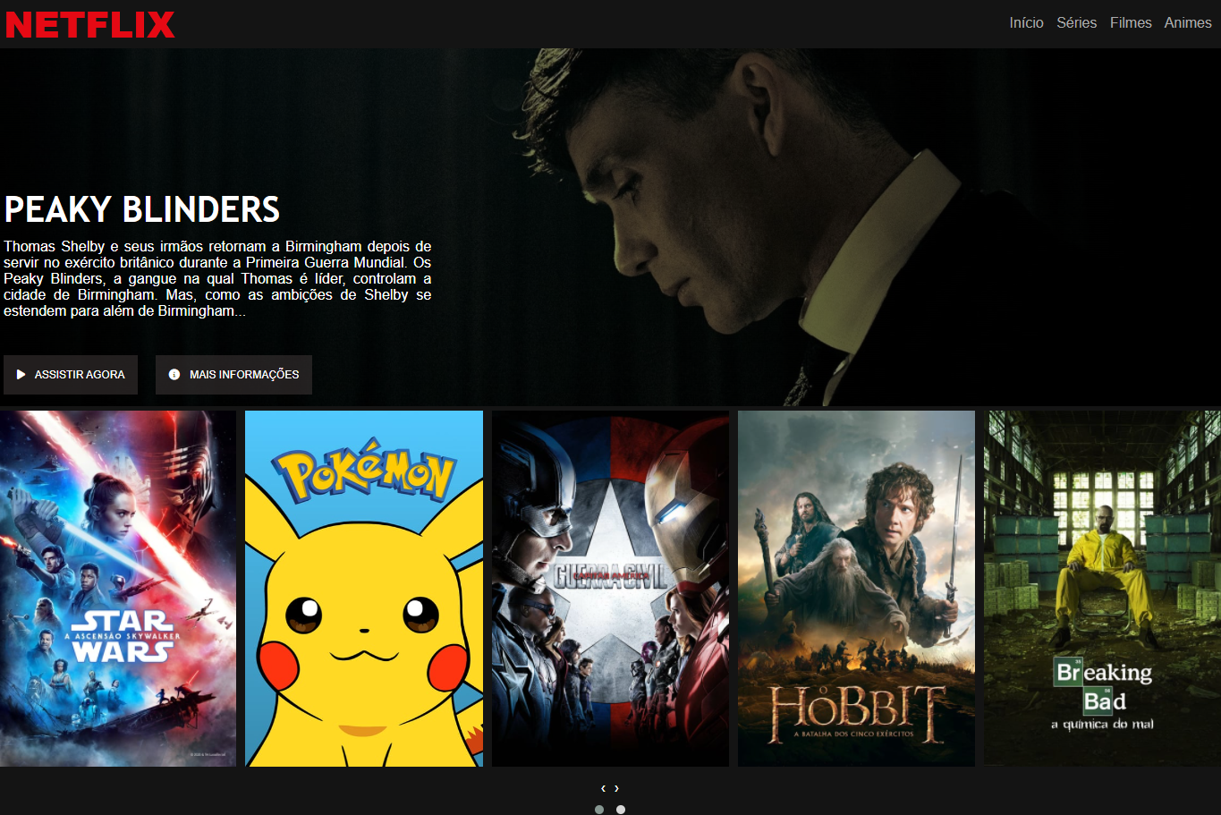 GitHub - leandrucarvalho/Recriando-Interface-Netflix: Este clone foi feito com base no curso da ...