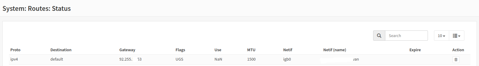 Opensense 23.1.2 puts GW as default route even though it's marked as ...