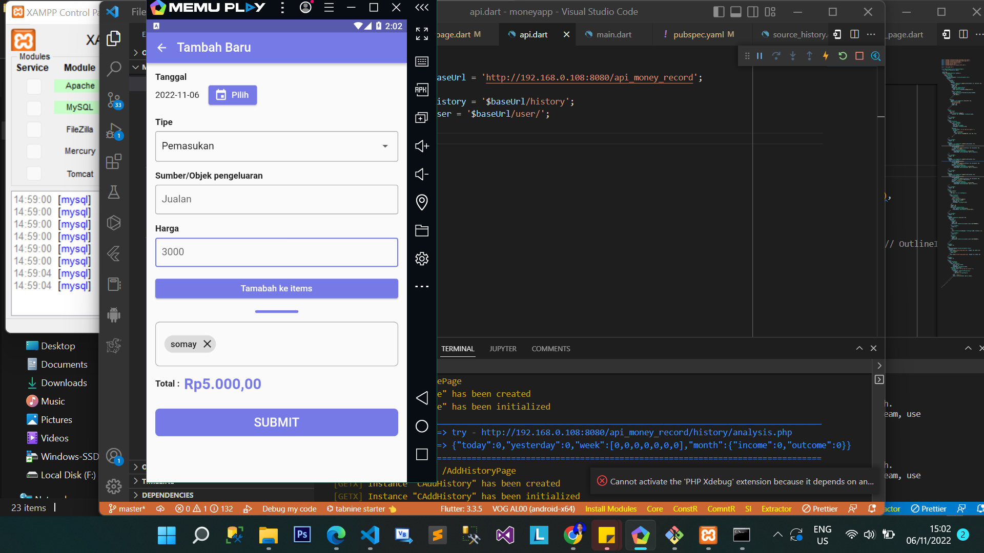GitHub - dandyfp/moneyappbyBWA