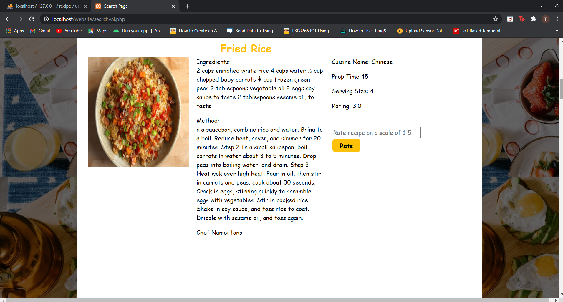 GitHub - tanyamital/Recipe-Finder: This is a web application ...