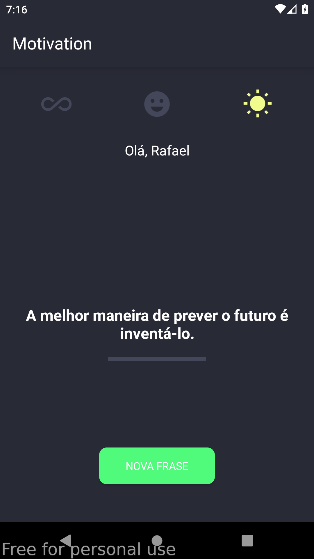 GitHub - RaffDevs/Motivation: App que apresenta frases motivacionais aleatórias.