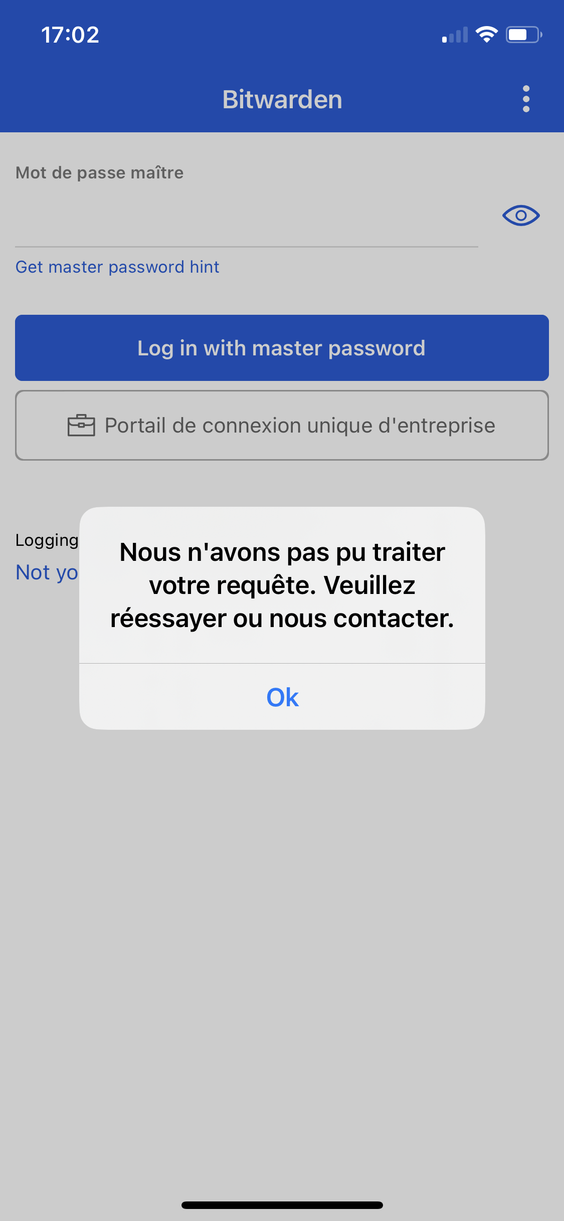 Self-hosted Bitwarden, error with custom server URL · Issue #2273 · bitwarden/mobile · GitHub