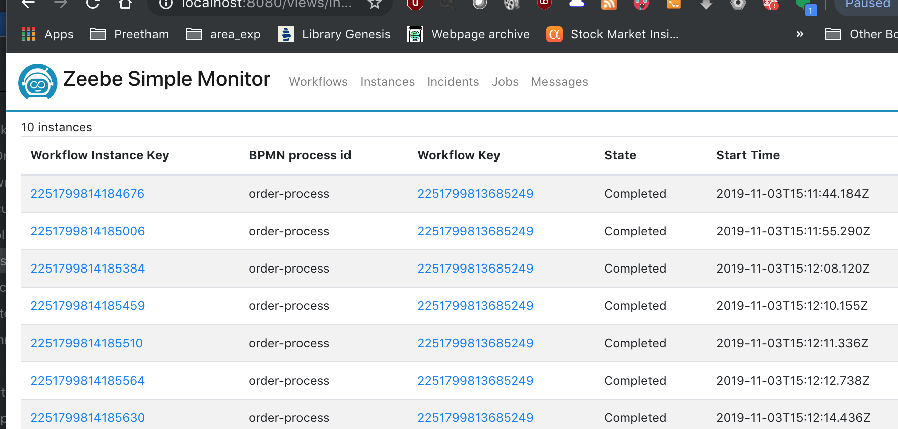 Inconsistency on restart: I am able to create instance, and see them in monitor, while workflows ...