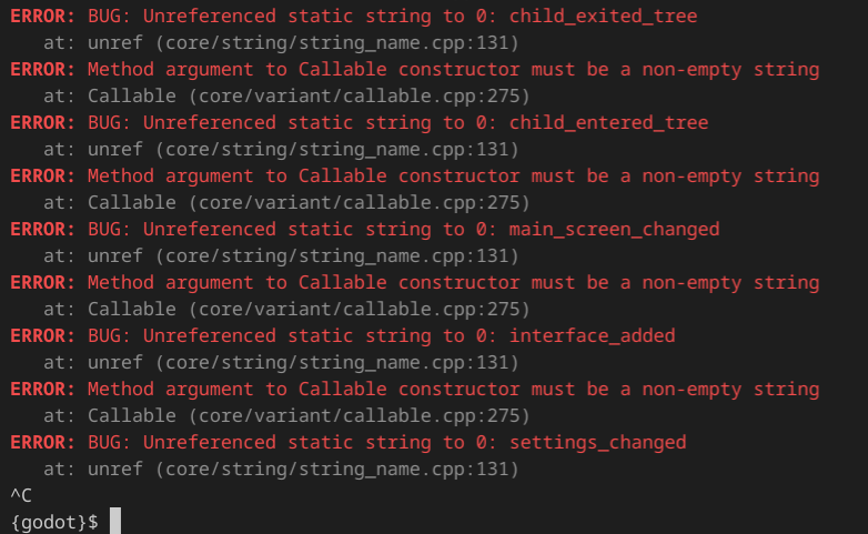 Crash on startup of project manager and startup of editor (DisplayServer regression) · Issue ...