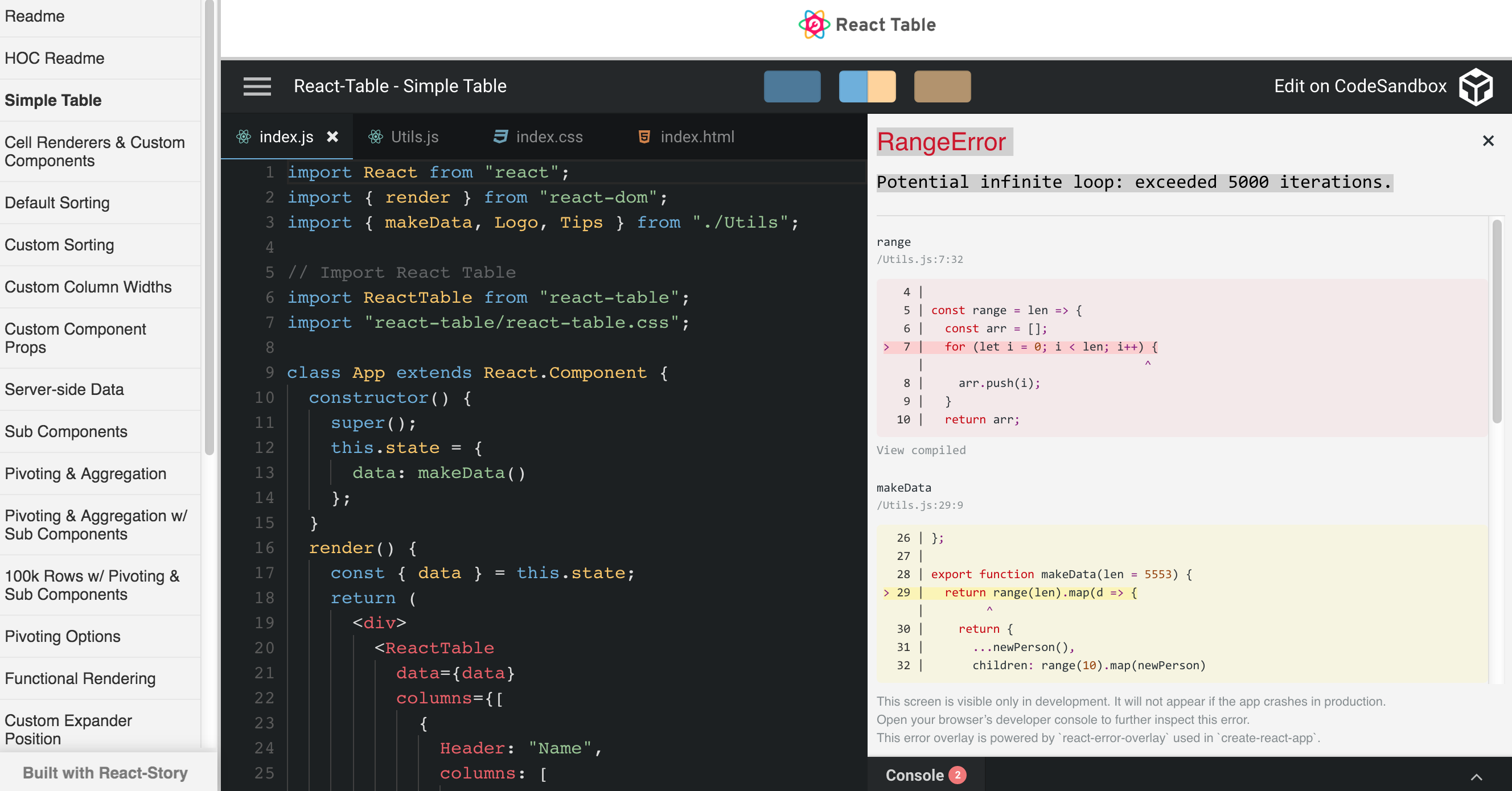 Range Error on loops with more than 5000 iterations · Issue #403 ...
