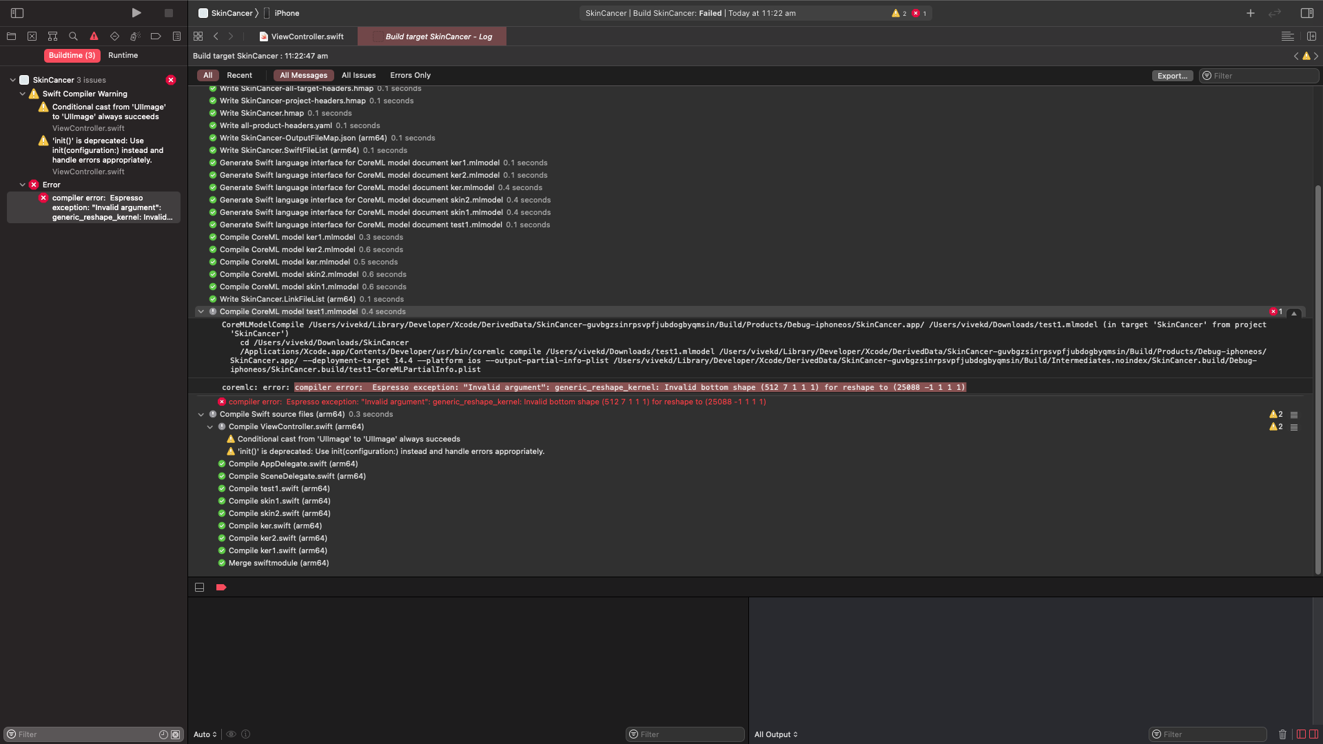 Invalid bottom shape (512 7 1 1 1) for reshape to (25088 -1 1 1 1) · Issue #1108 · apple ...