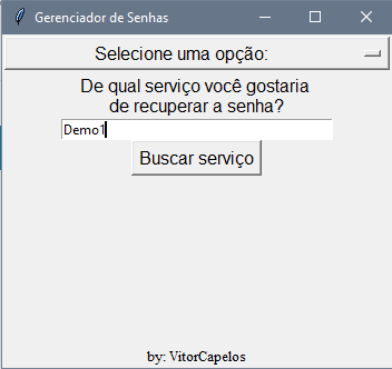GitHub - VitorCapelos/gerenciador-de-senhas: Pequeno projeto de um ...
