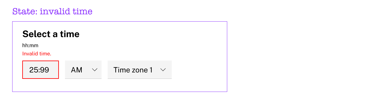 Create a time picker component. · Issue #3358 · uswds/uswds · GitHub