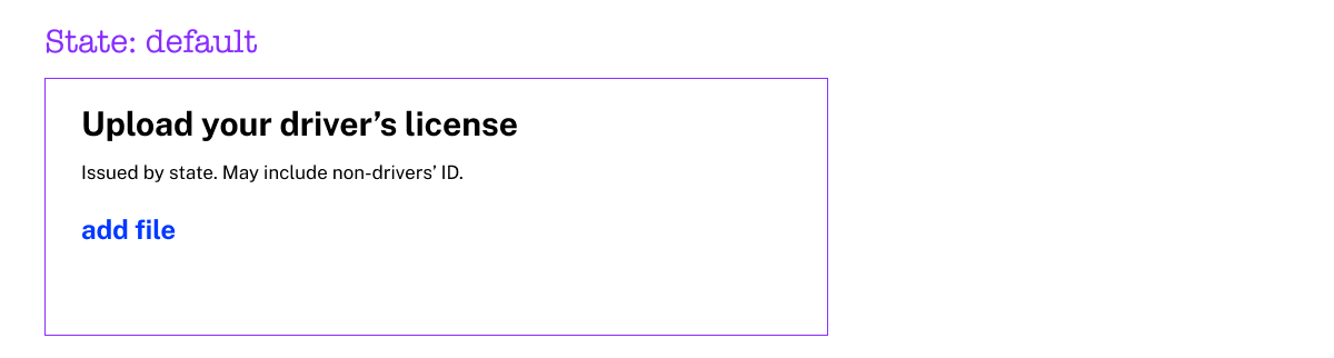 Create a document upload component. · Issue #3360 · uswds/uswds · GitHub