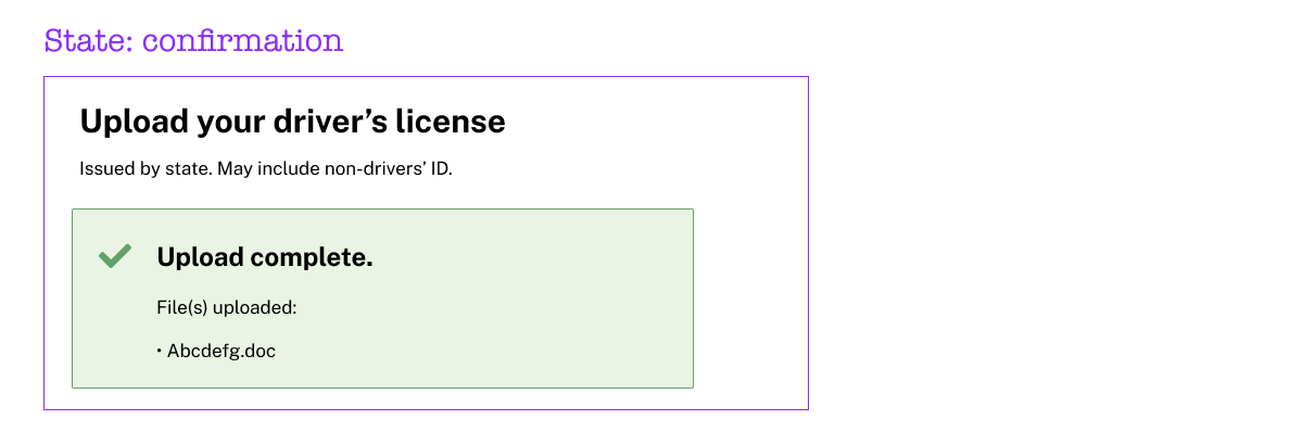 Create a document upload component. · Issue #3360 · uswds/uswds · GitHub