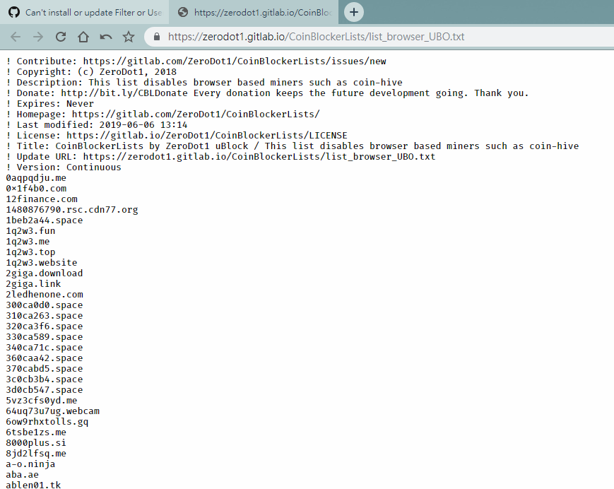 Can't install or update Filter or Userscript from *.gitlab.io. · Issue #2754 · AdguardTeam ...