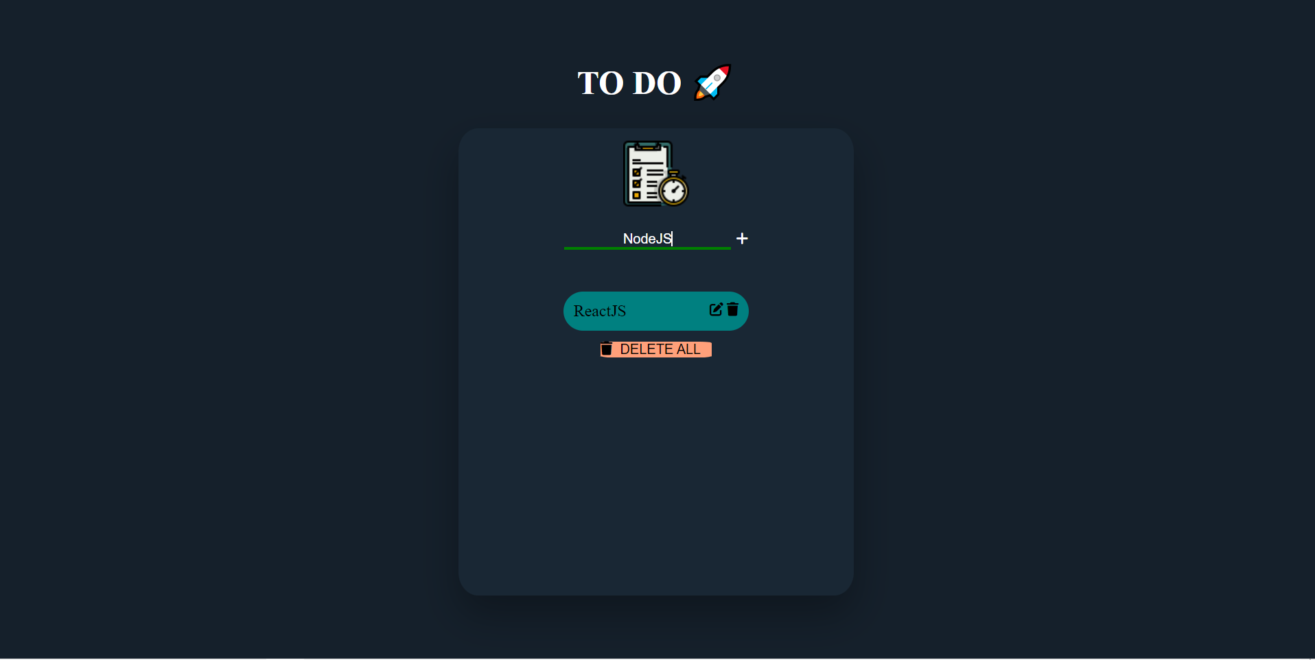 GitHub - mansi-code/Todo: React based To do application